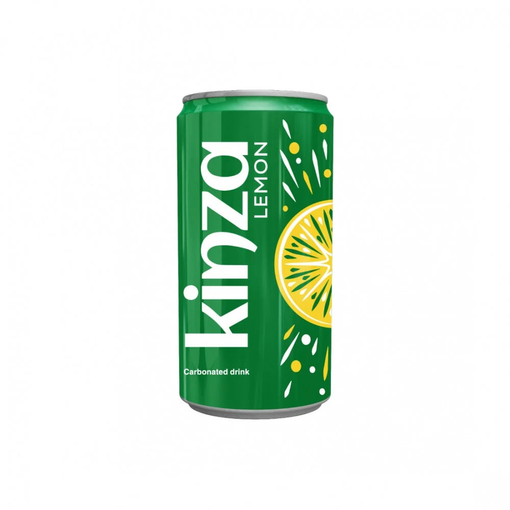 Kinza Lemon Carbonated Drink 185ml (10/12/2025)| كينزا بطعم الليمون ...