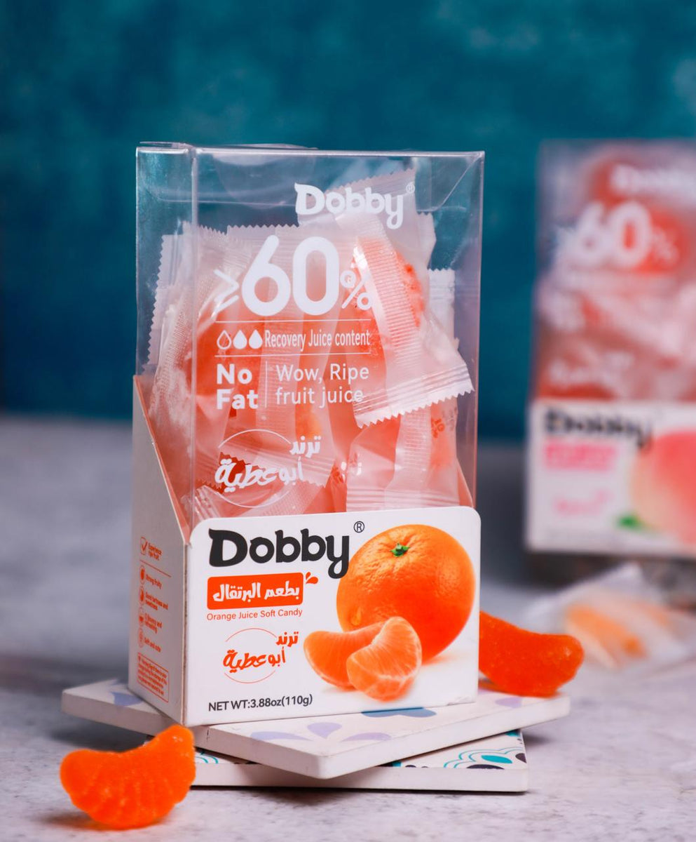 Abu Atiyah Dobby Orange Juice Gummy 110g|أبو عطية دوبي كاندي بعصير الب ...