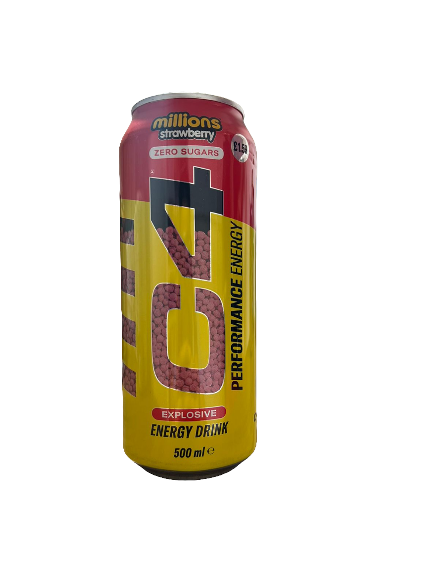 C4 Zero Sugar Explosive Energy Drink Millions Strawberry 500ml – 2kShopping